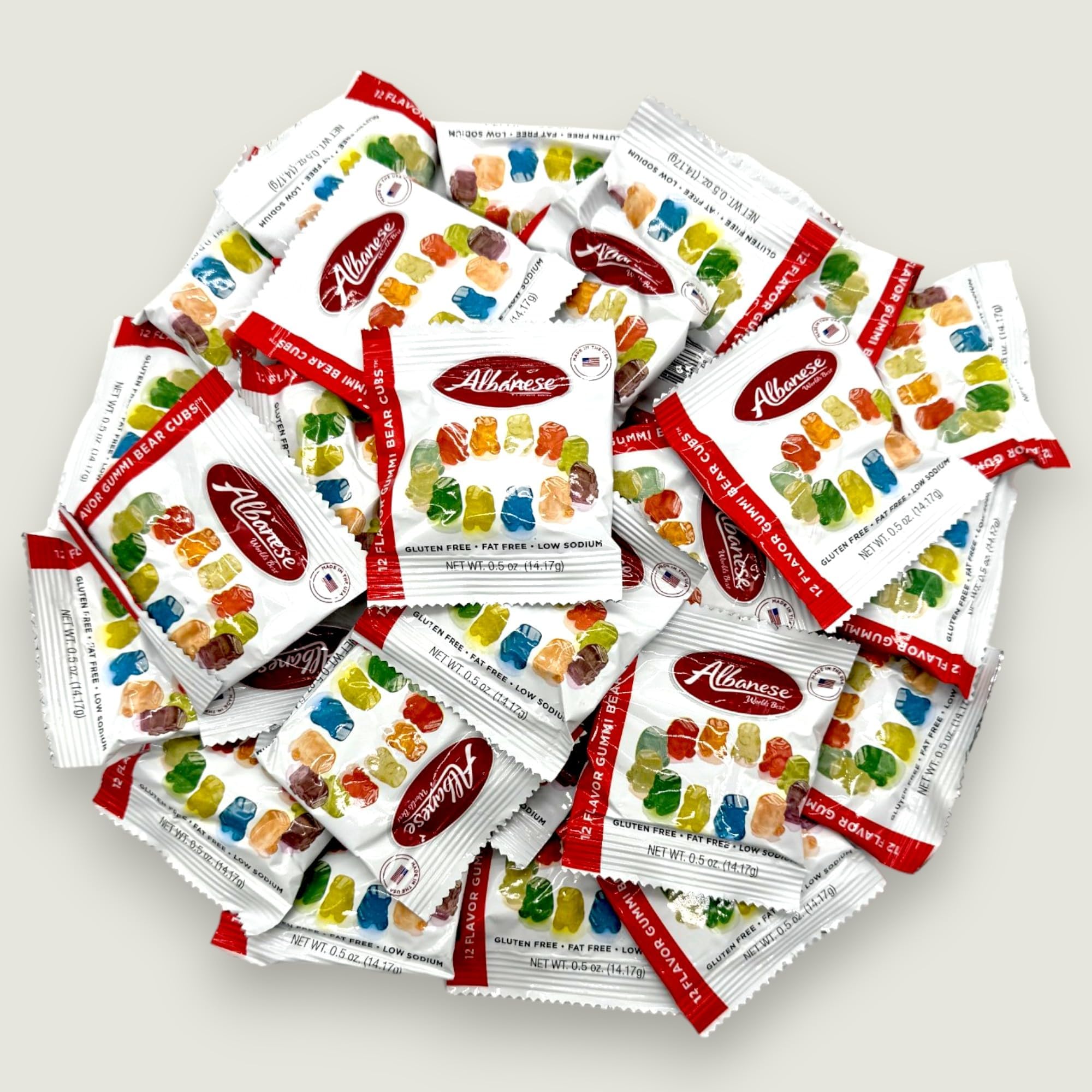 Amazon.com : Gummy Bears -1.5 lbs Individually Wrapped Fun Size Packs ...