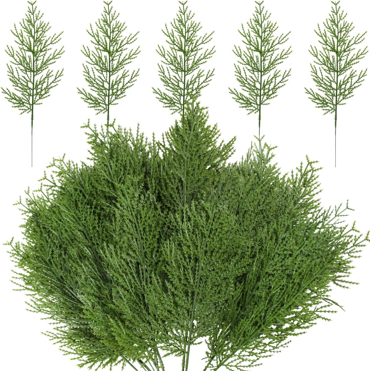 Amazon.com: Christmas Norfolk Pine Branches,Norfolk Pine Artificial Christmas Branches,Faux ...