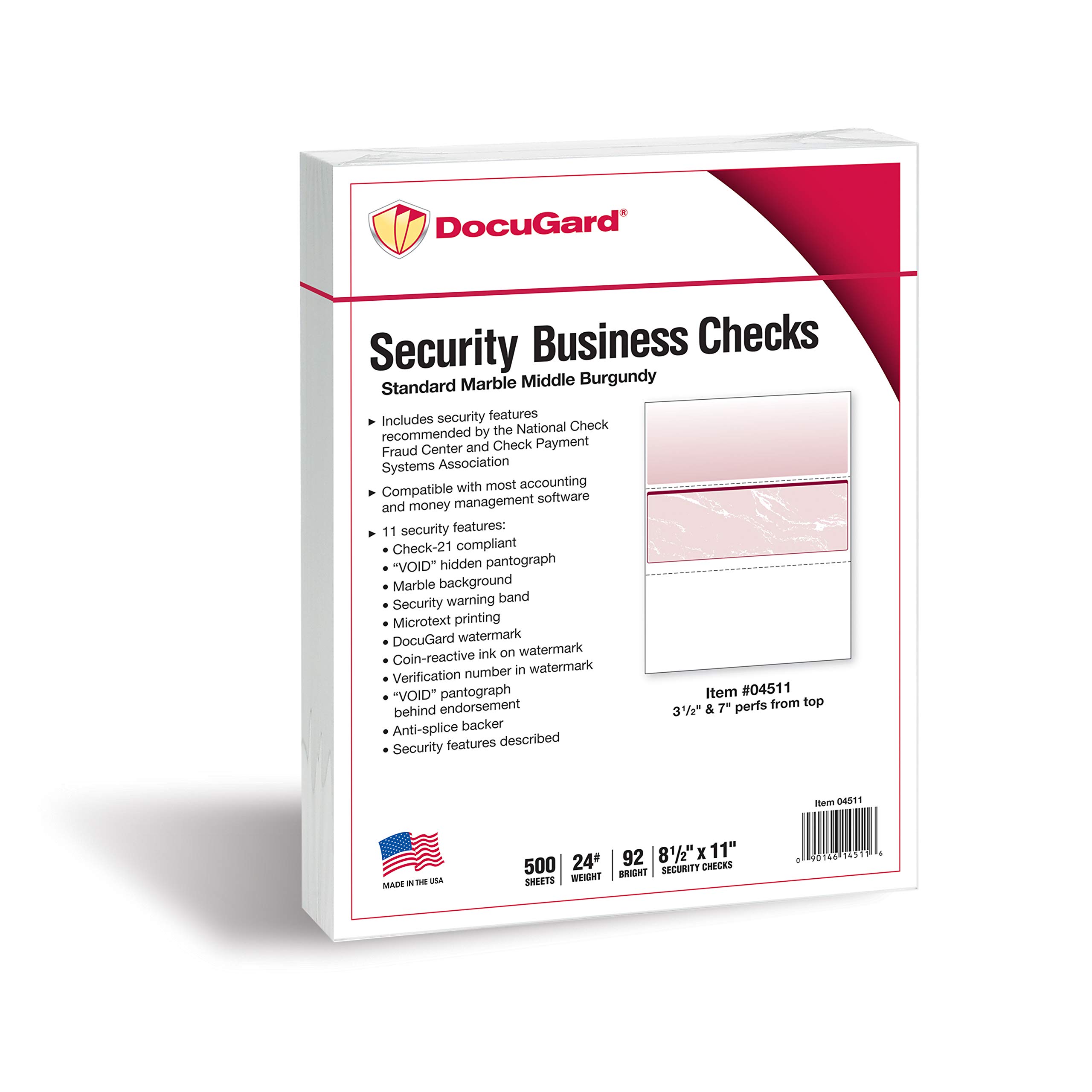 Snapklik.com : DocuGard Standard Burgundy Marble Middle High Security ...