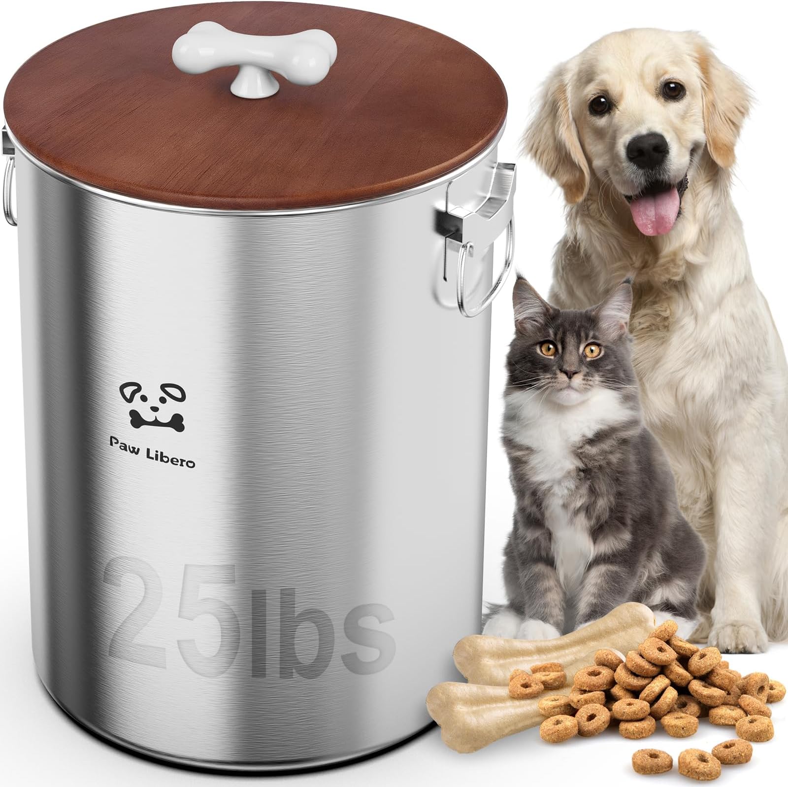 Amazon.com : Pawvac 2.5 Pound Vacuum Sealed Pet Food Storage Container ...