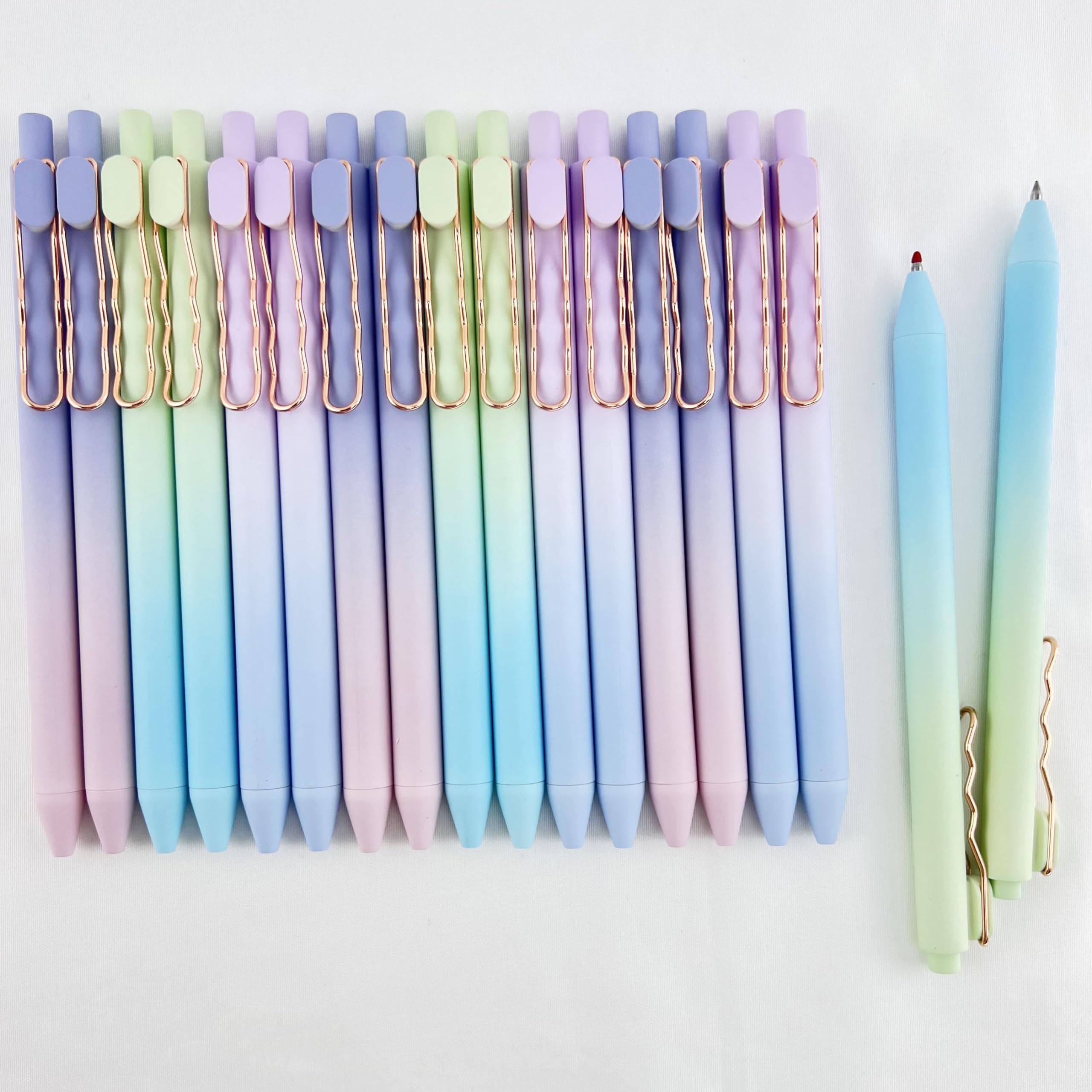 Fengtaiyuan LanLvZi05P18, Stylish Gradient Color Pen, Black Ink, 0.5mm ...