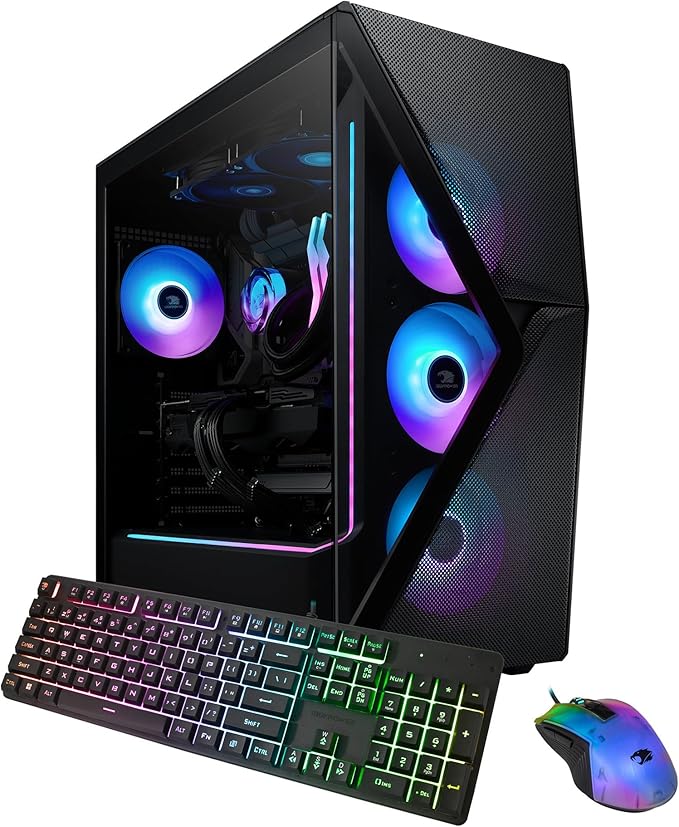 Amazon.com: iBUYPOWER Slate 8 MESH Gaming PC Desktop Computer AMD Ryzen ...