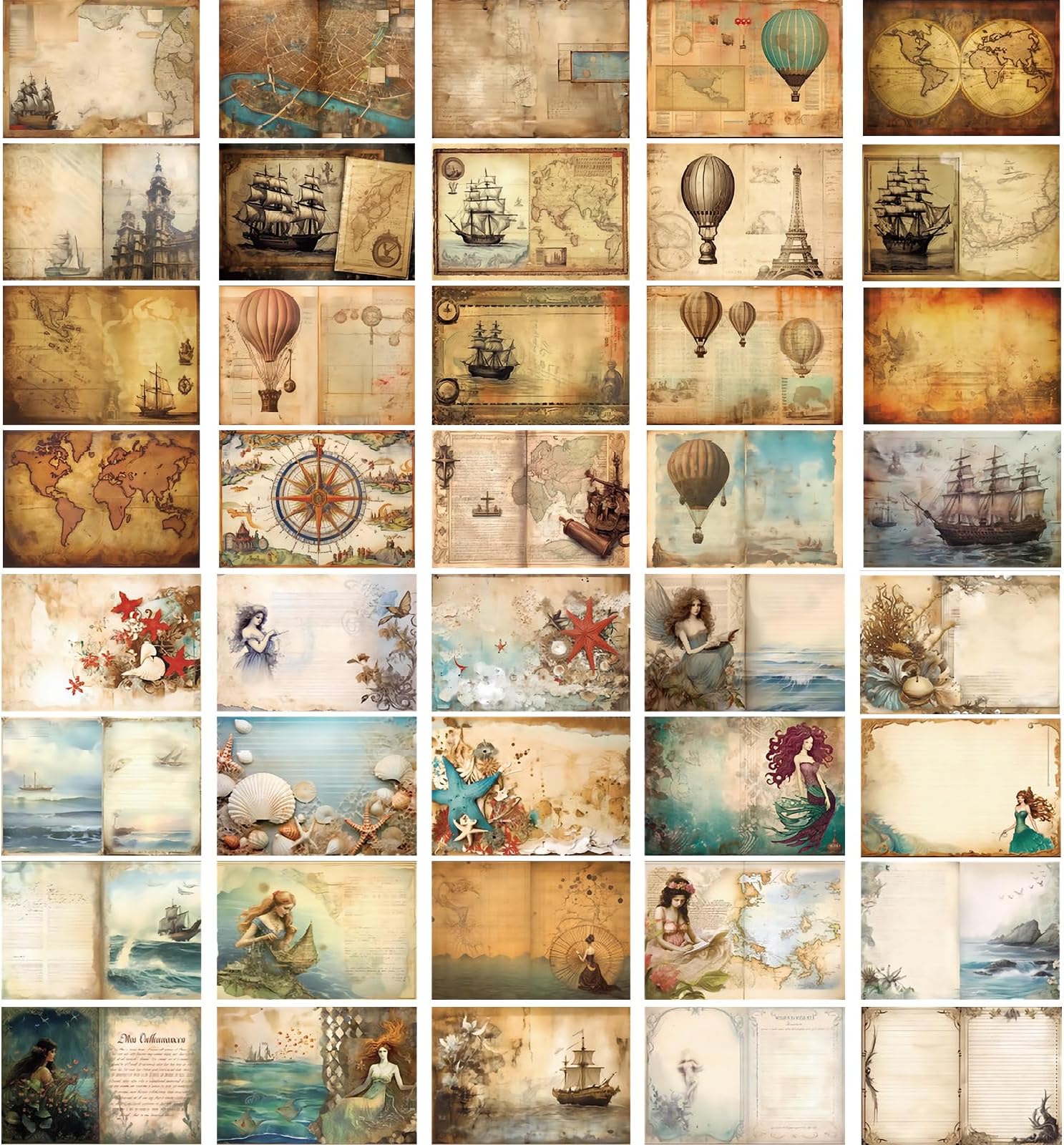 Amazon.com: Scrapbook Paper 80 Sheets Decorative Paper Vintage ...