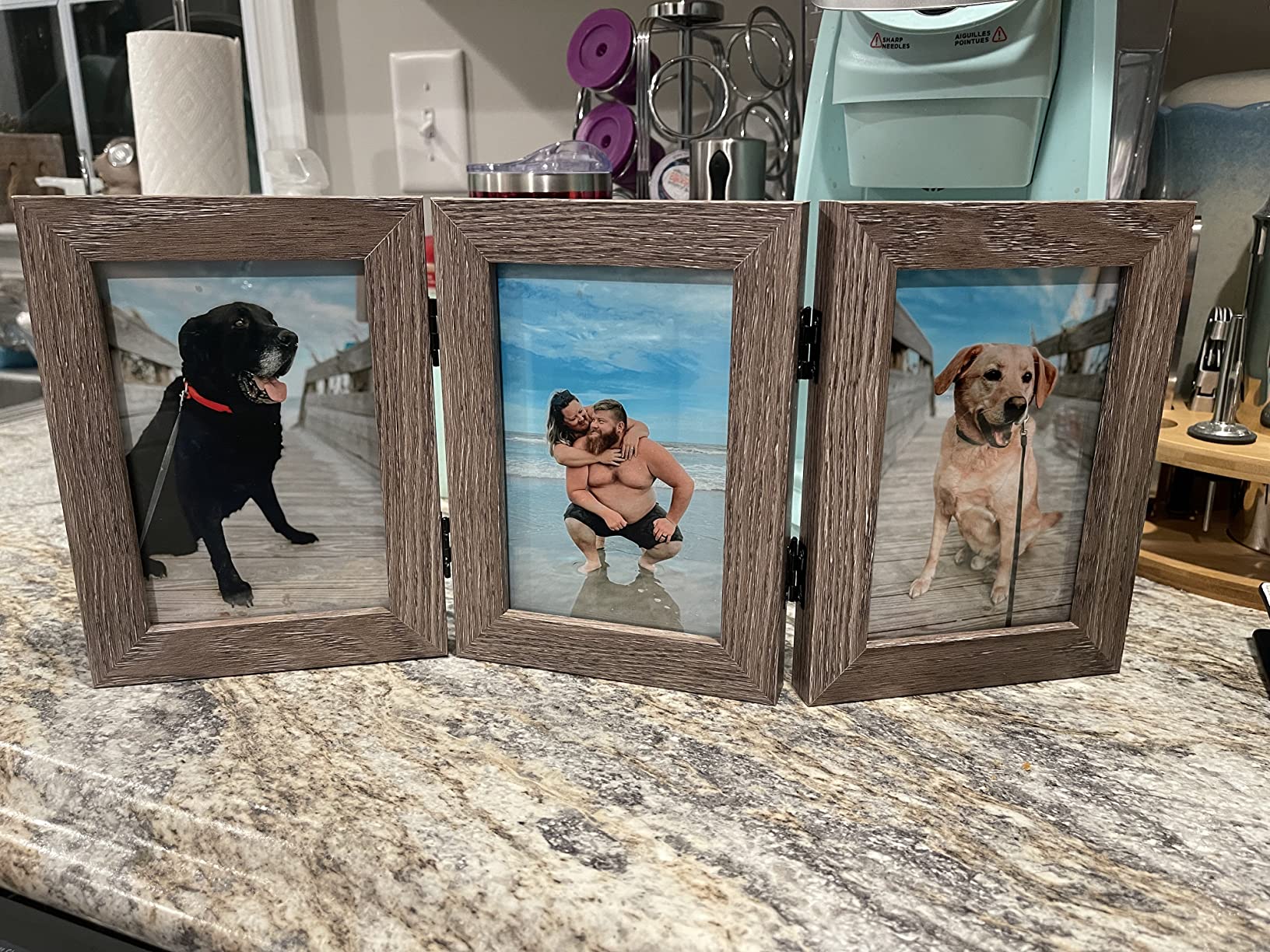 $3/mo - Finance Golden State Art, 5x7 Three Picture Frame Trifold ...