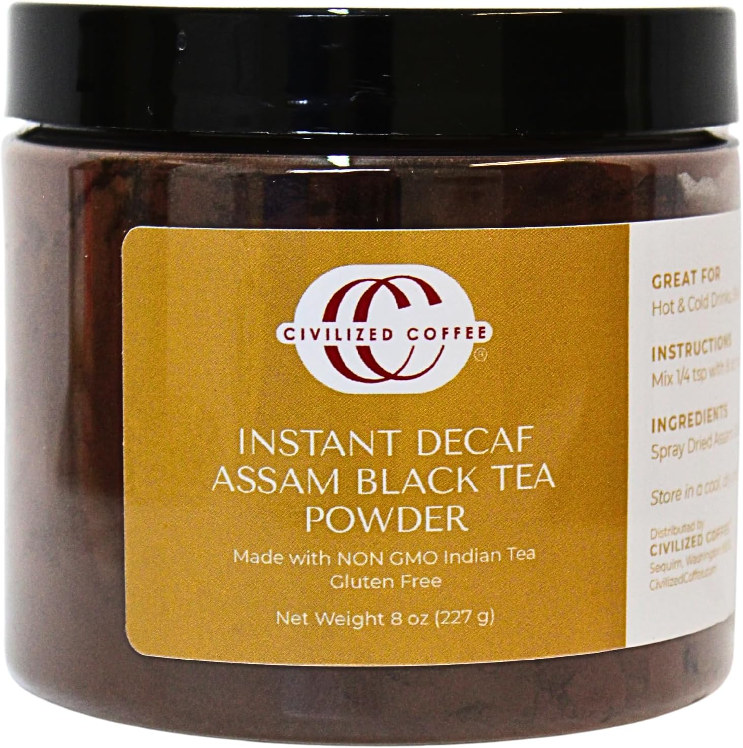 Amazon.com: Lipton Unsweetened Decaffeinated Instant Tea Mix, 30 Quarts ...