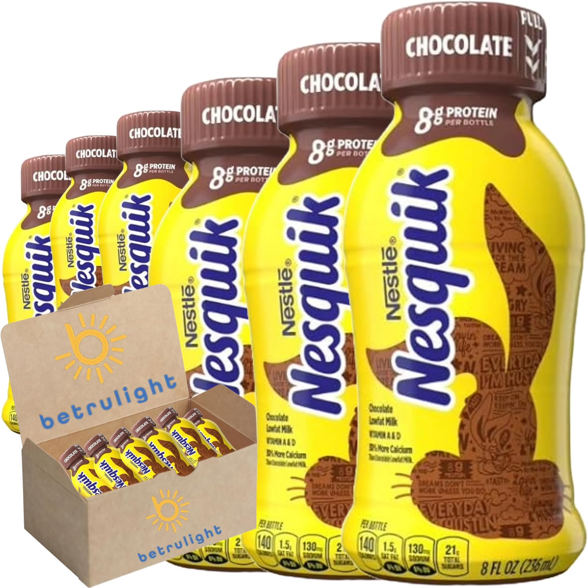 Amazon.com: BETRULIGHT - READY-TO-DRINK Delicious Goodness Of Nestle Nesquik Chocolate Lowfat ...