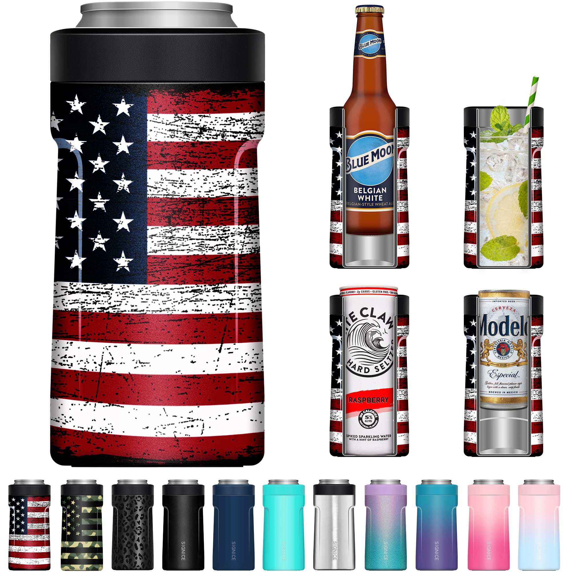 Amazon.com: 3 In 1 Insulated Universal Can Cooler - Signice Double ...