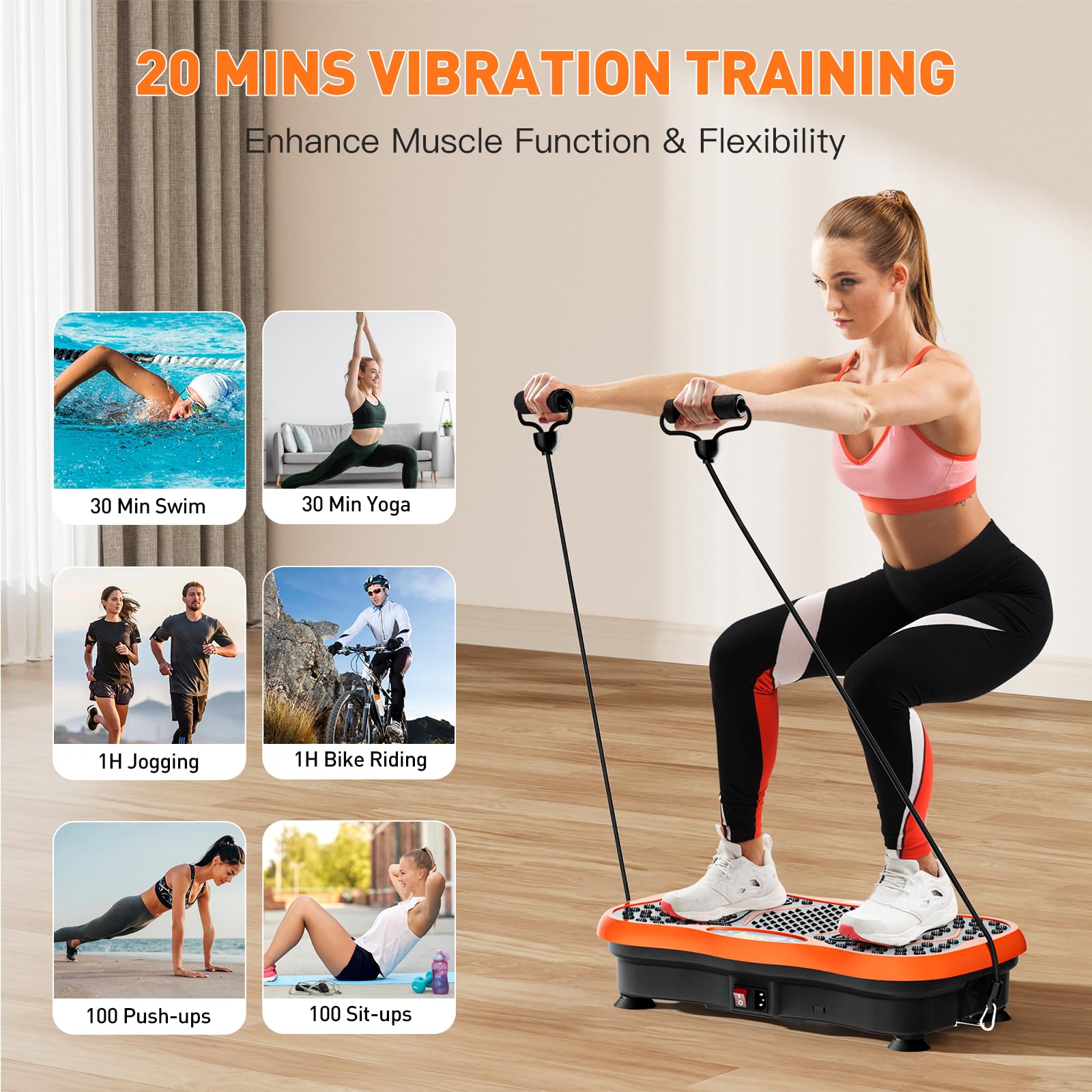 Snapklik.com : Vibration Plate Exercise Machine, Whole Body Workout ...