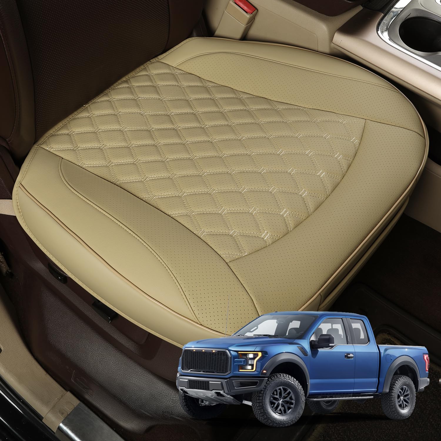 Amazon.com: GIANT PANDA Bottom Seat Cover for Trucks&SUV, Front PU ...