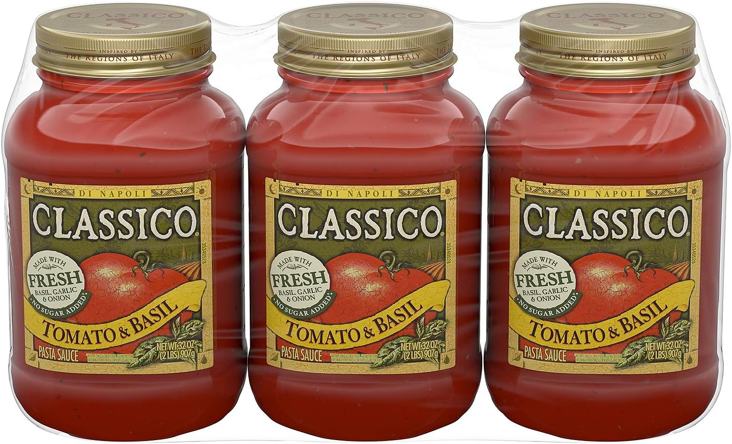 Amazon.com : Classico Pasta Sauce, Tomato and Basil - 32 Ounce Jar ...
