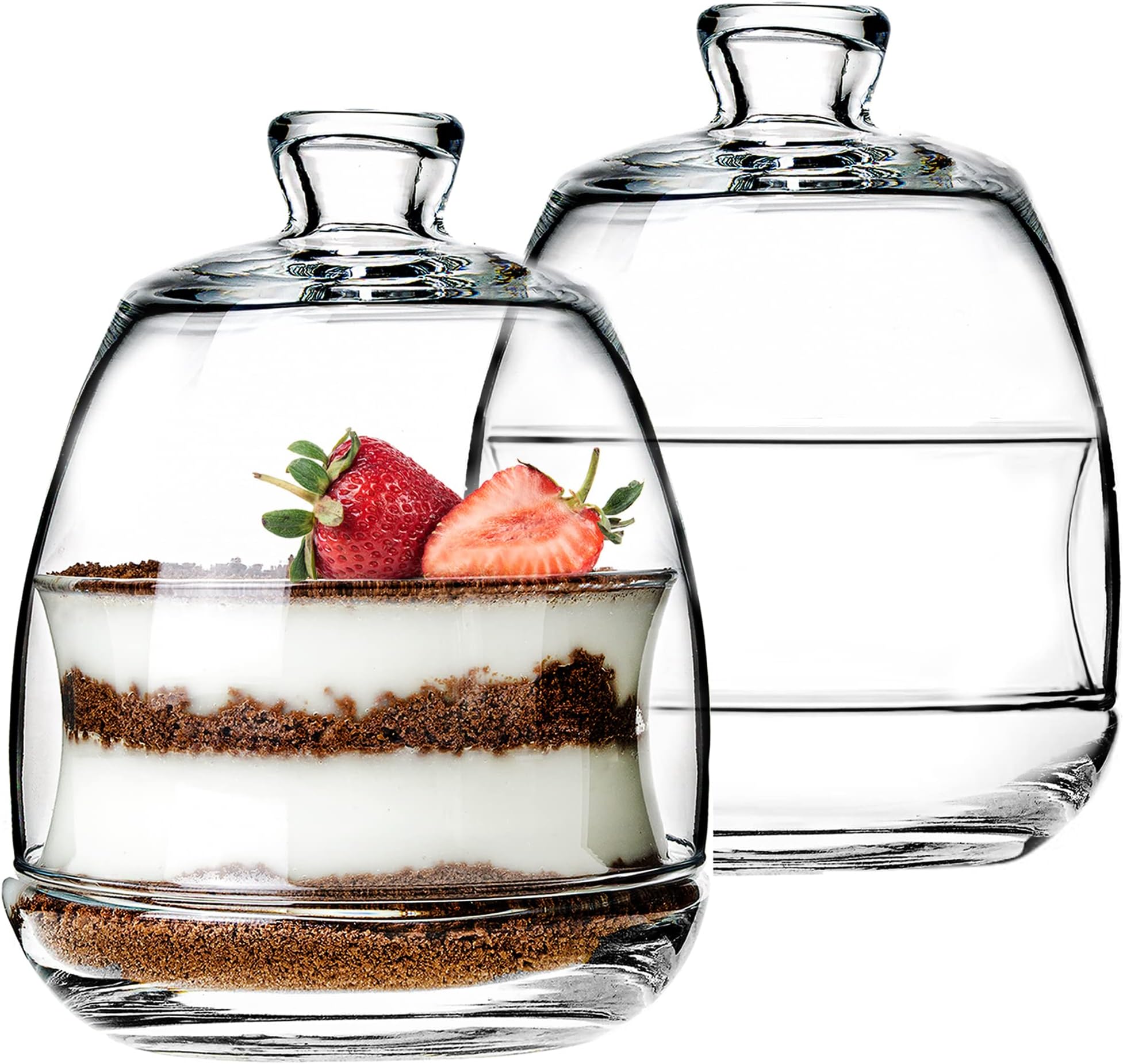 amscan Clear Plastic Medium Trifle Container - 7.38" (1 Count), Elegant ...