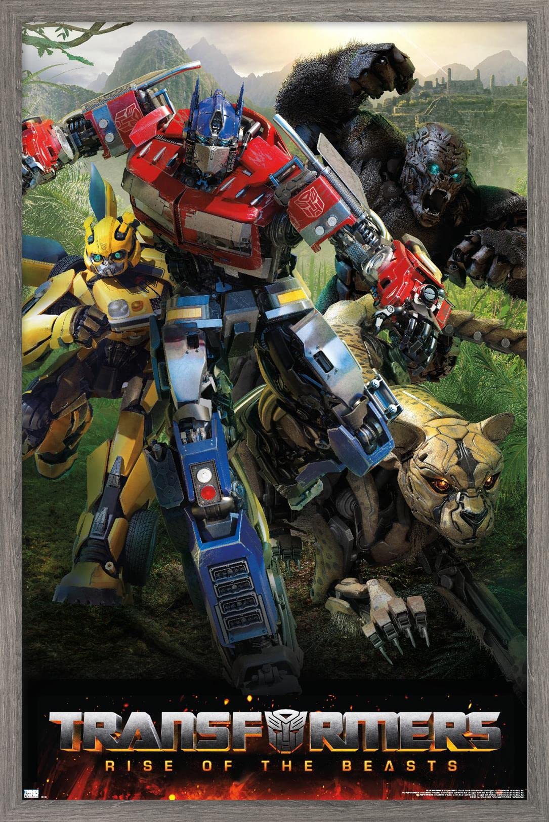 Amazon.com: Hasbro Transformers: Rise of the Beasts - Big 4 Wall Poster ...