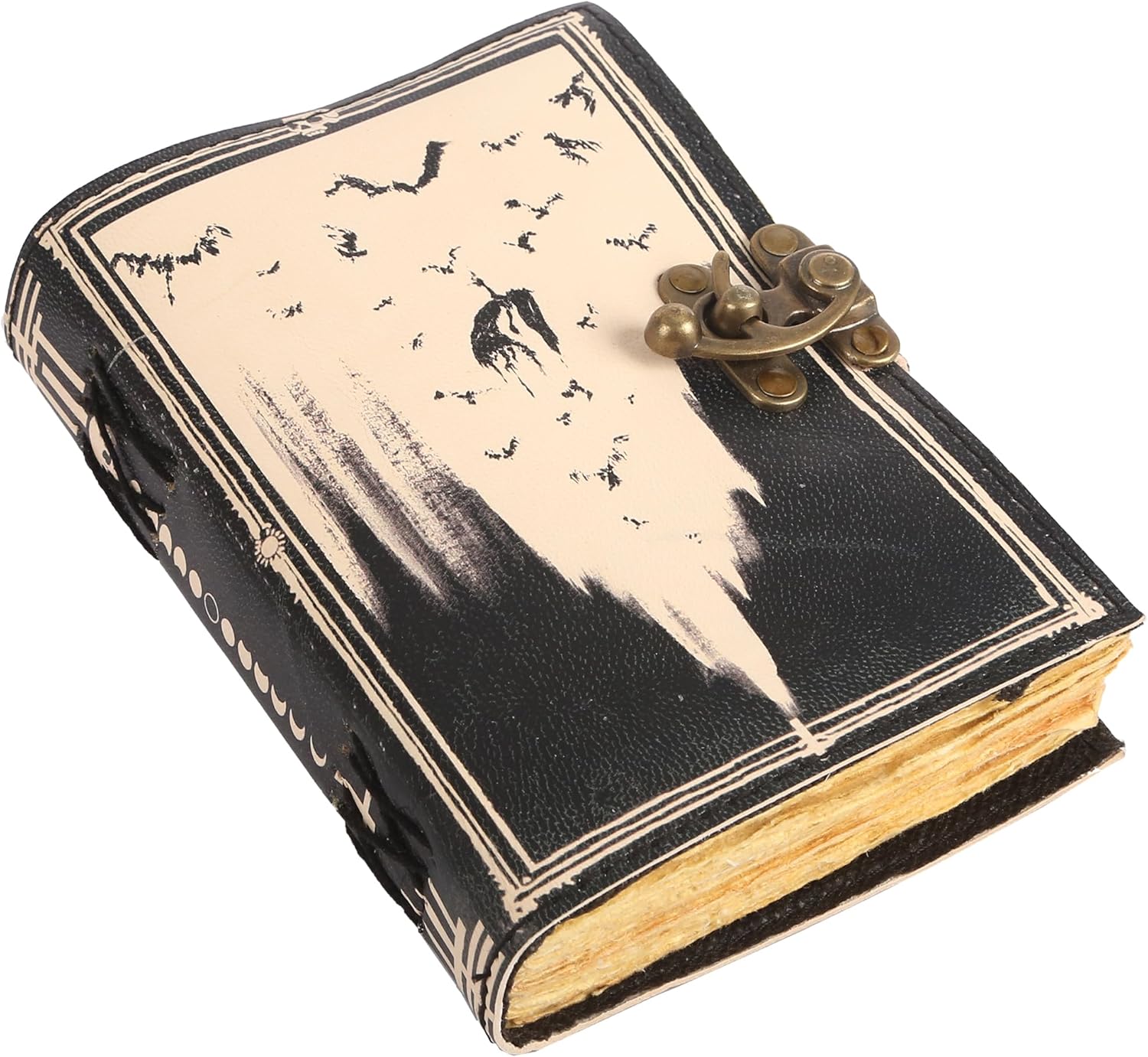Amazon.com : TUZECH Book of Spells Leather Bound Journal Deckle Edge ...