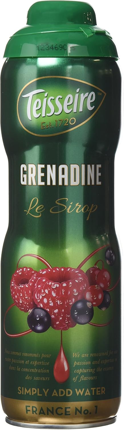 Teisseire Grenadine Syrup 600 ml (Pack of 6) : Amazon.co.uk: Grocery