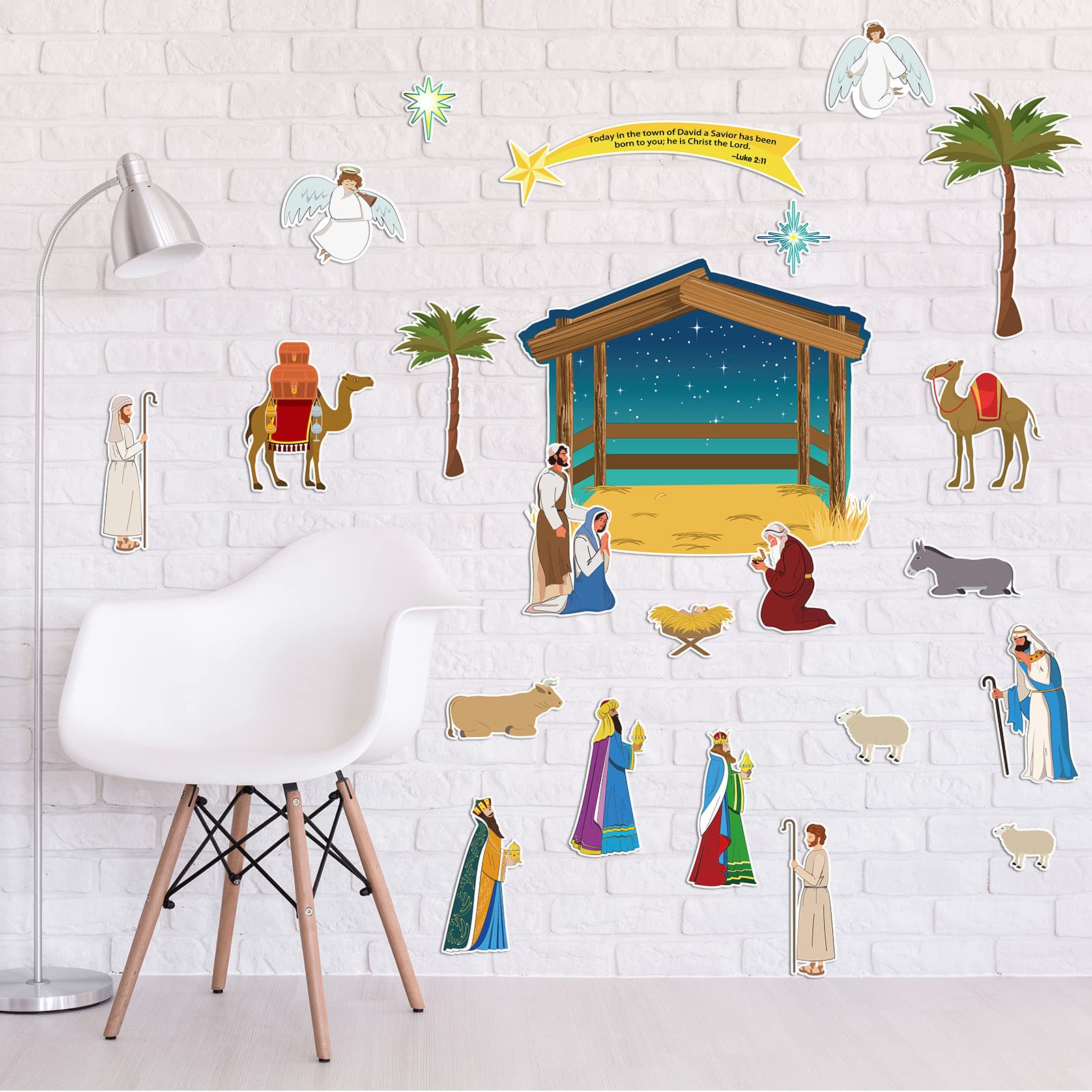 Snapklik.com : Eaasty 23 Pcs Christian Nativity Bulletin Board Set ...