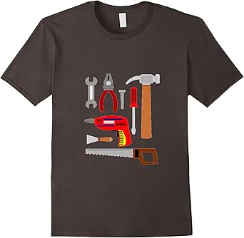 Amazon.com: Tools t-shirt Hammer Drill Wrench Handyman Electrician ...