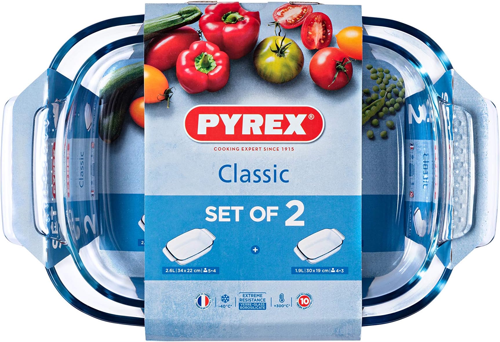 Pyrex 2 Pce Roaster Set 35/30C, Multi-Colour : Amazon.co.uk: Home & Kitchen