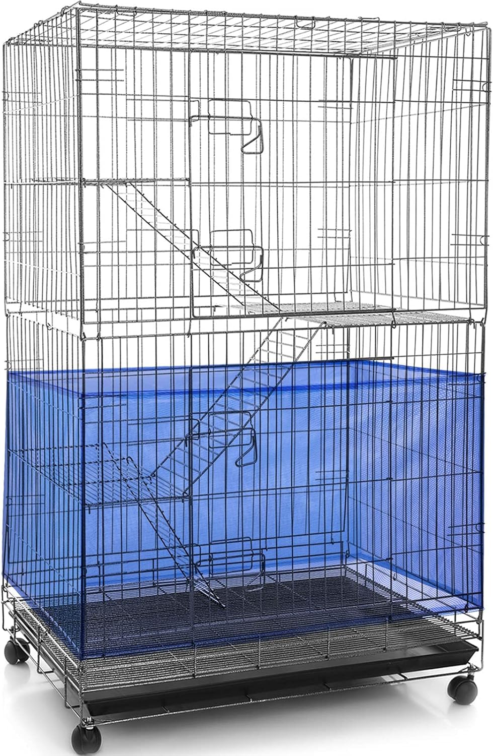 Amazon.com : Adjustable Bird Cage Net Cover Birdcage Seed Feather ...