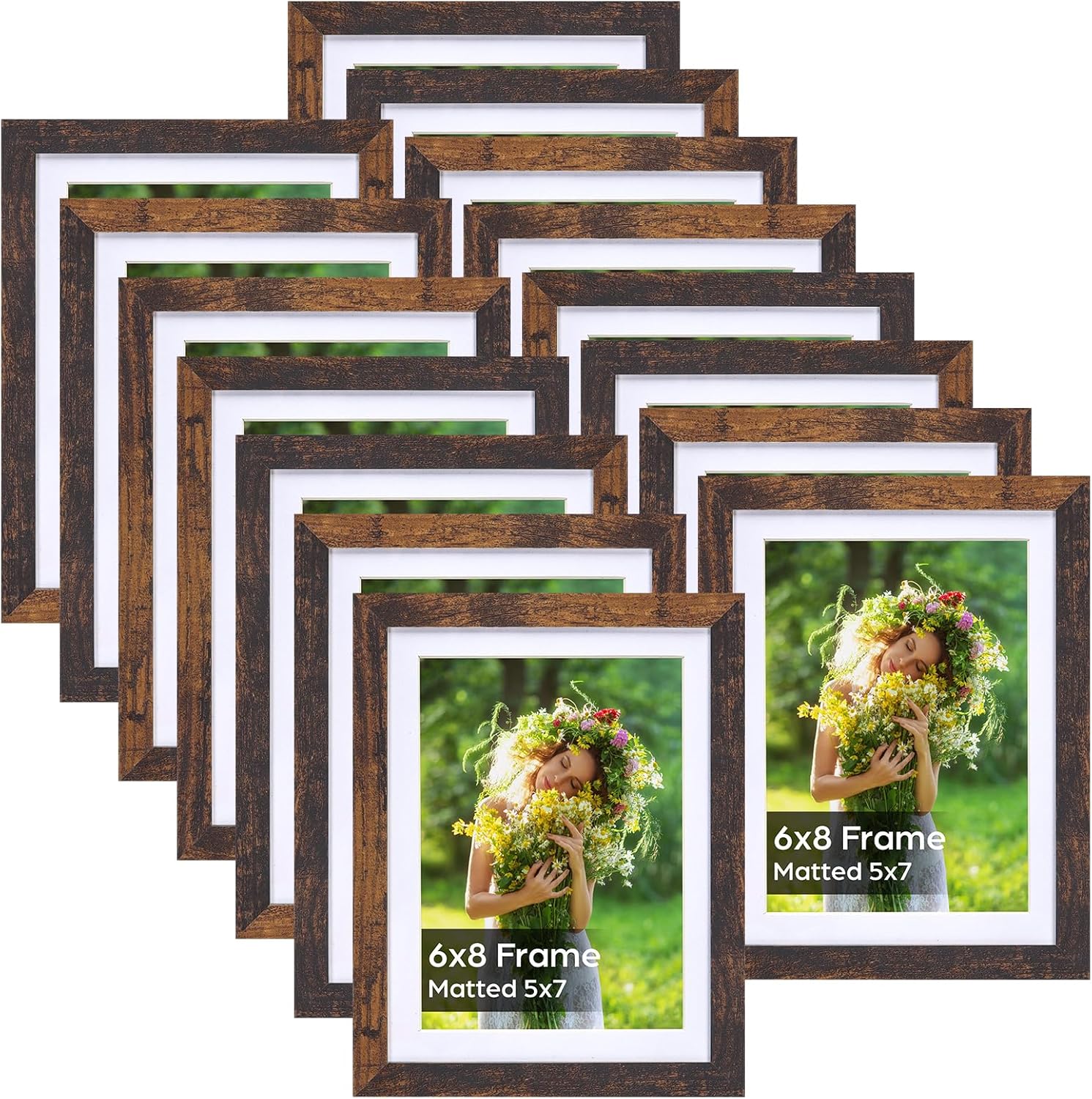 Amazon.com - Lyeasw 6x8 Picture Frame 15 Pack, Display Pictures 5x7 ...