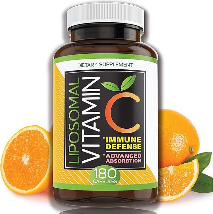 Amazon.com: luluburd Vitamina C liposomal, 600 mg, dosis alta de vitamina C, 180 cápsulas ...