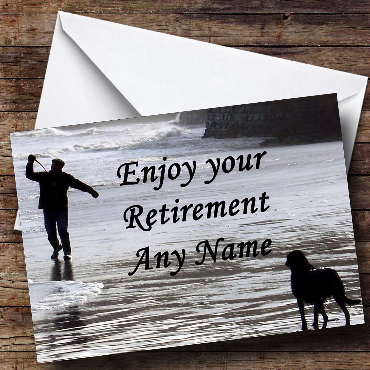 Man and Dog Personalised Retirement Card | Retirement Card | You're ...