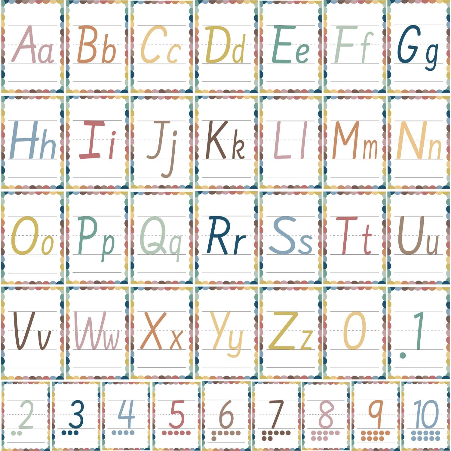 Amazon.com: 37 Alphabet for Classroom Wall,Bulletin Board Letters,ABC ...