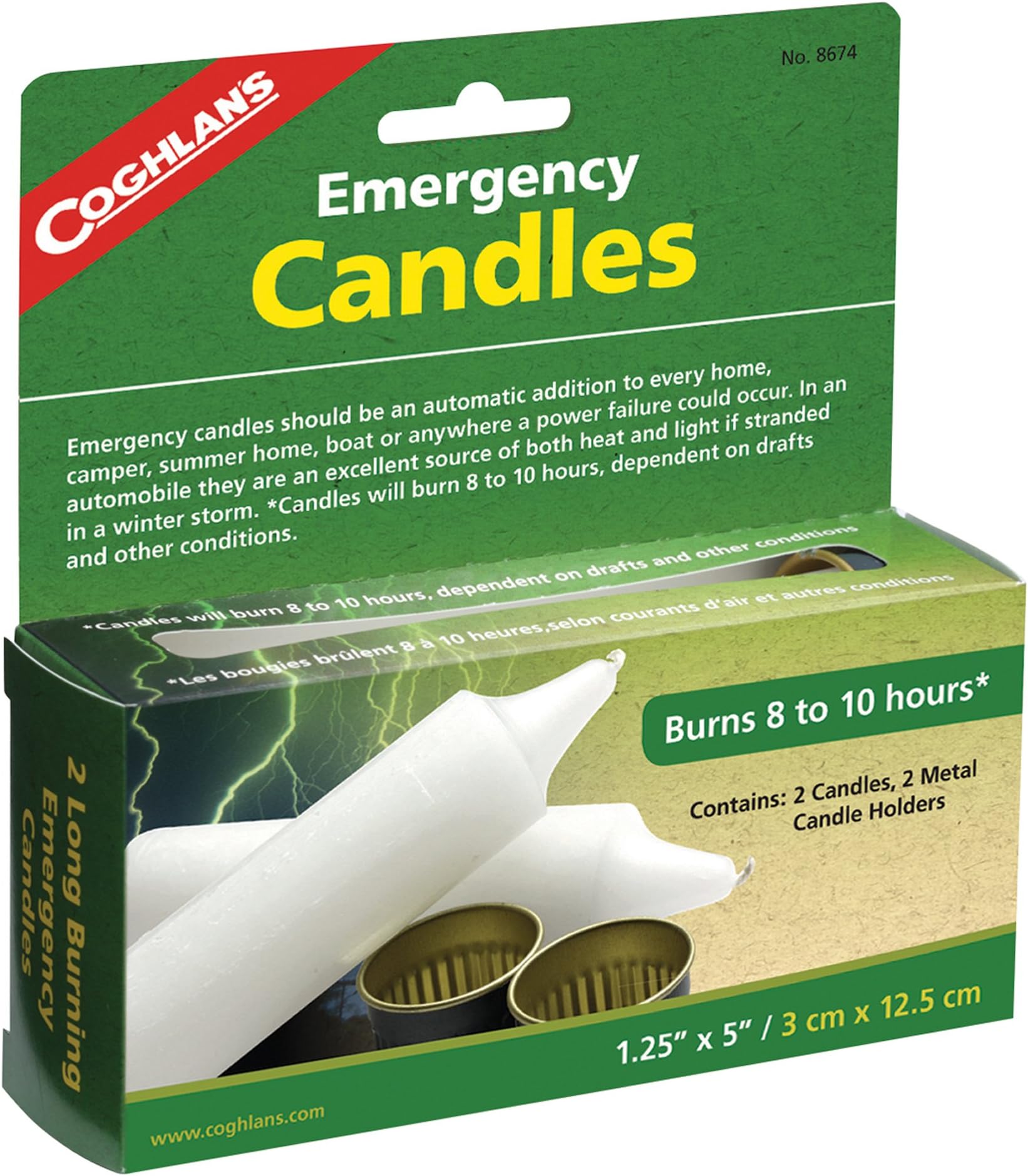 Amazon.com: Set of 12 Long-Burn Emergency Candles, Unscented : Home ...