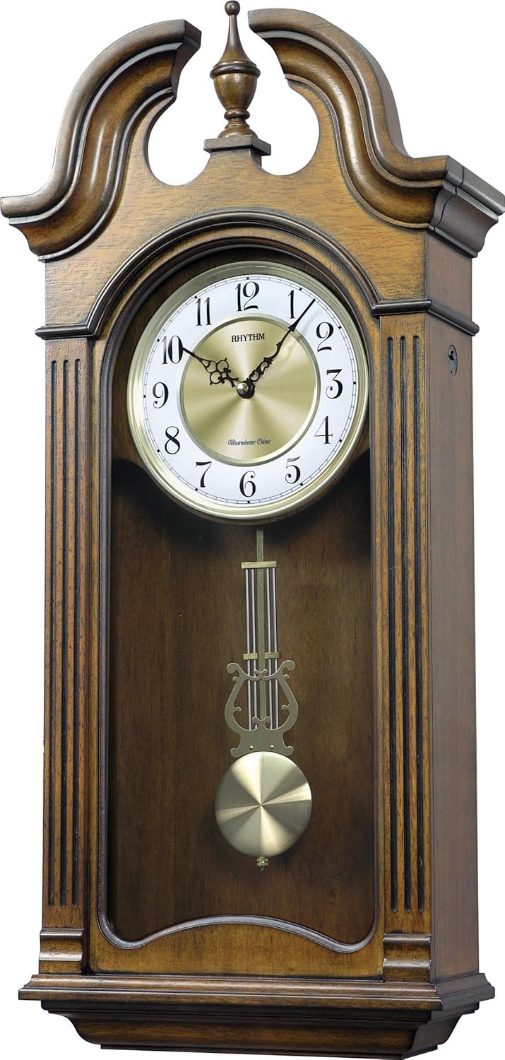 Amazon.com: Rhythm Clocks "Tiara II" Wooden Musical Mantel Clock : Home ...