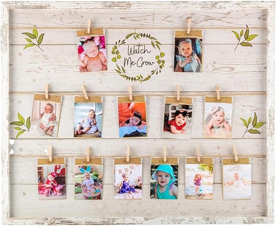 Amazon.com: First Year Picture Frame | 12 Month Picture Frame | Watch ...