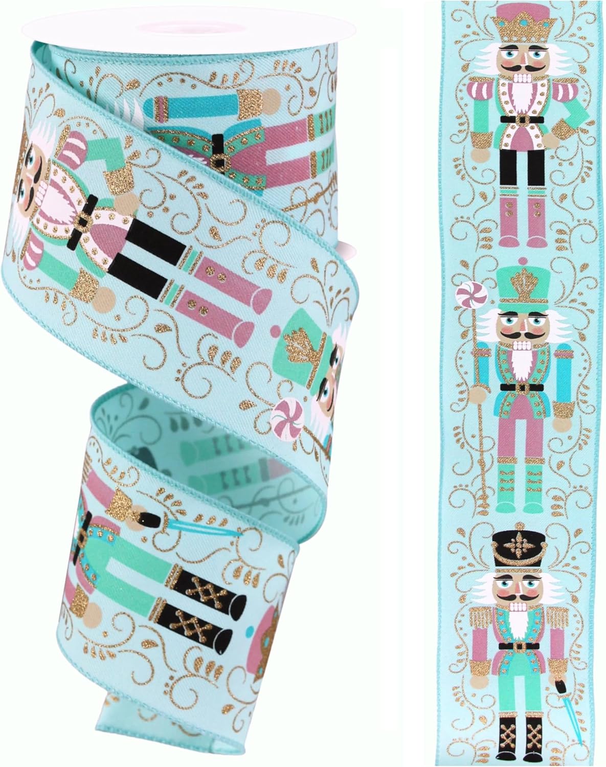 Amazon.com: RG Ribbon 2.5" Pastel Nutcrackers with Wired Edges for ...