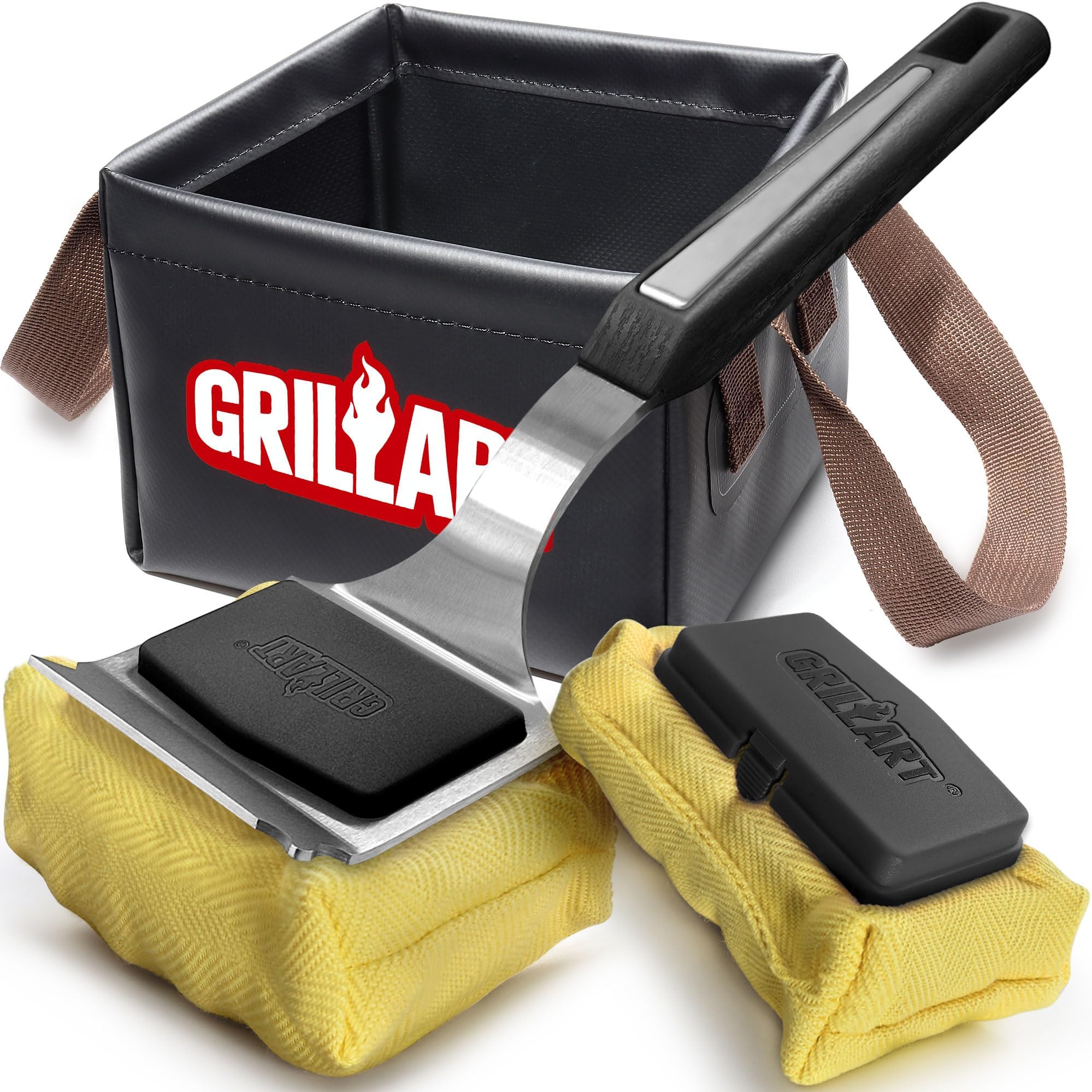 Amazon.com: GRILLART Grill Brush Bristle Free & Water Soak Tank & One ...