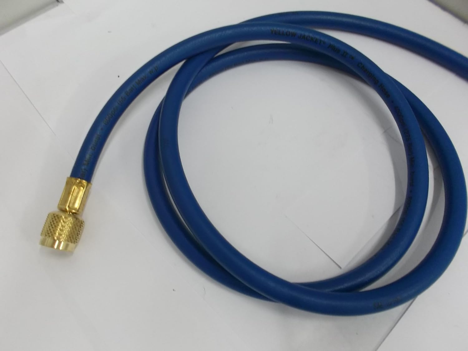 Yellow Jacket 27910 Plus II 3/8" B Charging Hose, 10", Blue: Air ...