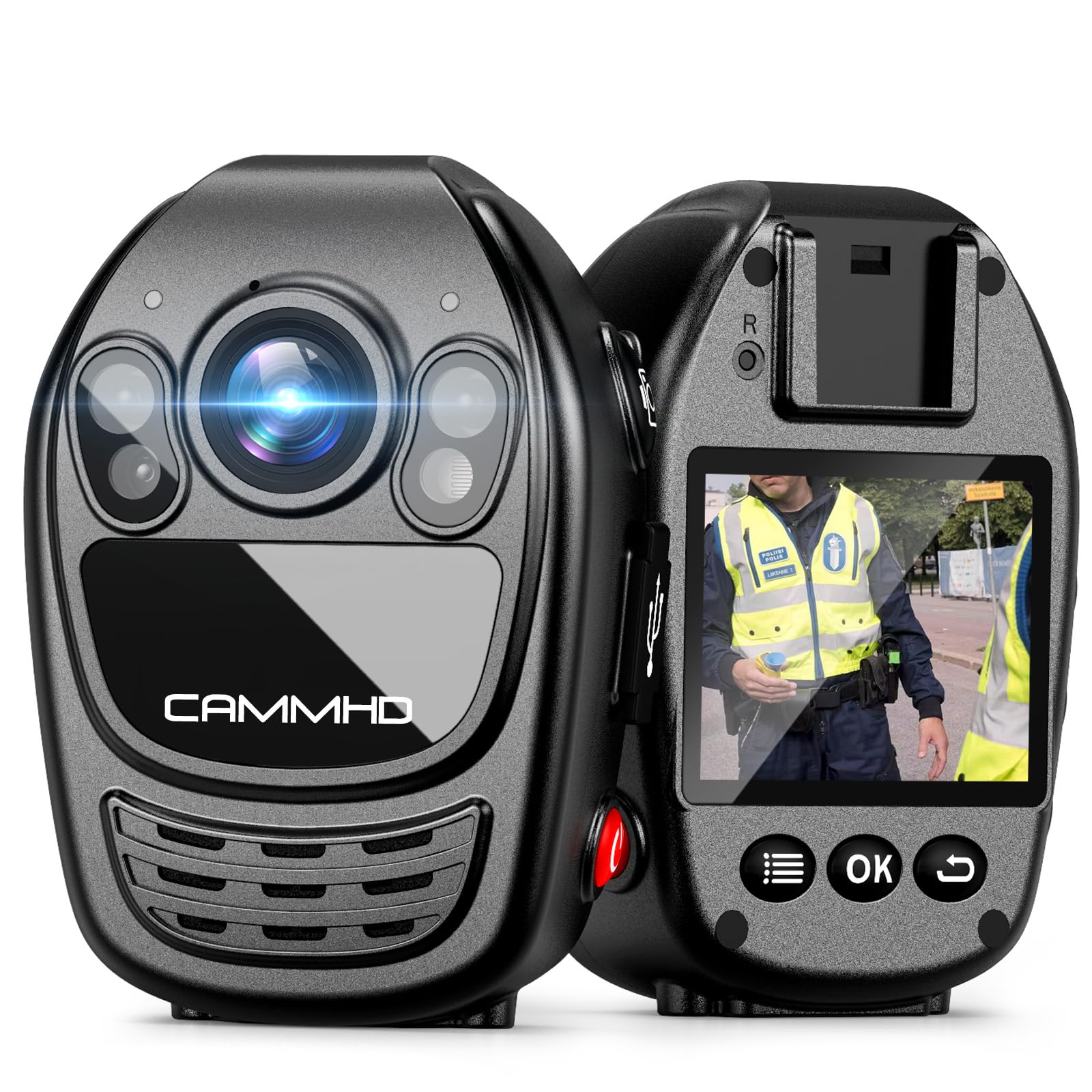 Amazon.com : CAMMHD YX1-256G 2K/1440P Body Camera Support Video Audio ...