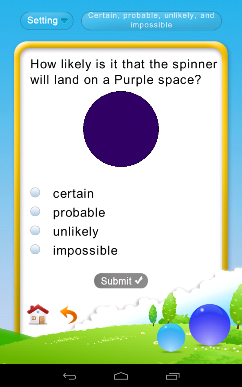 Probability & statistics for grade 1 - App on Amazon Appstore