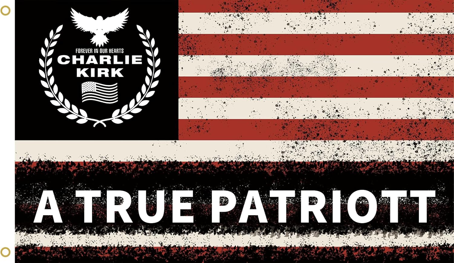 Amazon.com : WENWELL Charlie Kirk America Flag,Patriotic Memorial ...