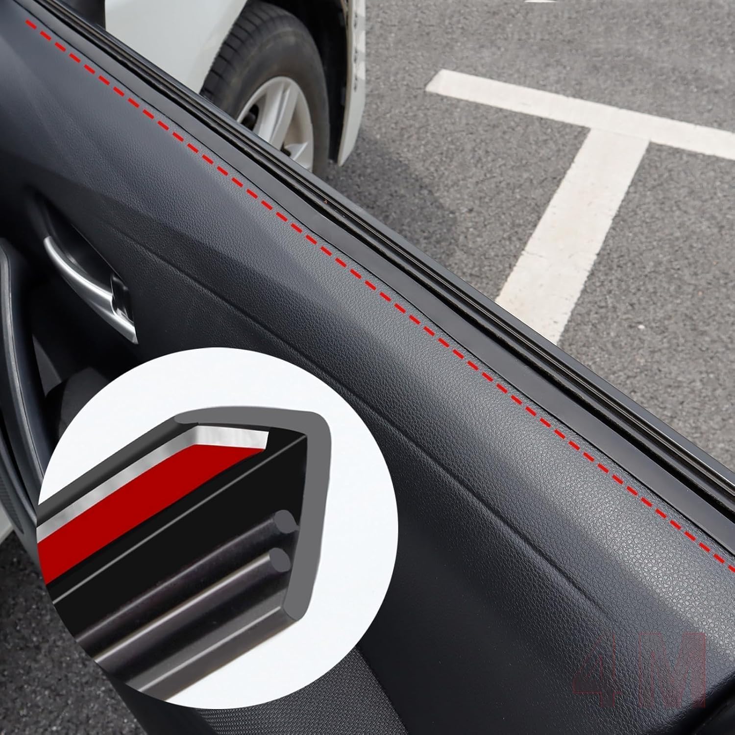 Amazon.com: AUTOXBERT 4M/13Ft Car Window Side Seal Strip V Shape Rubber ...