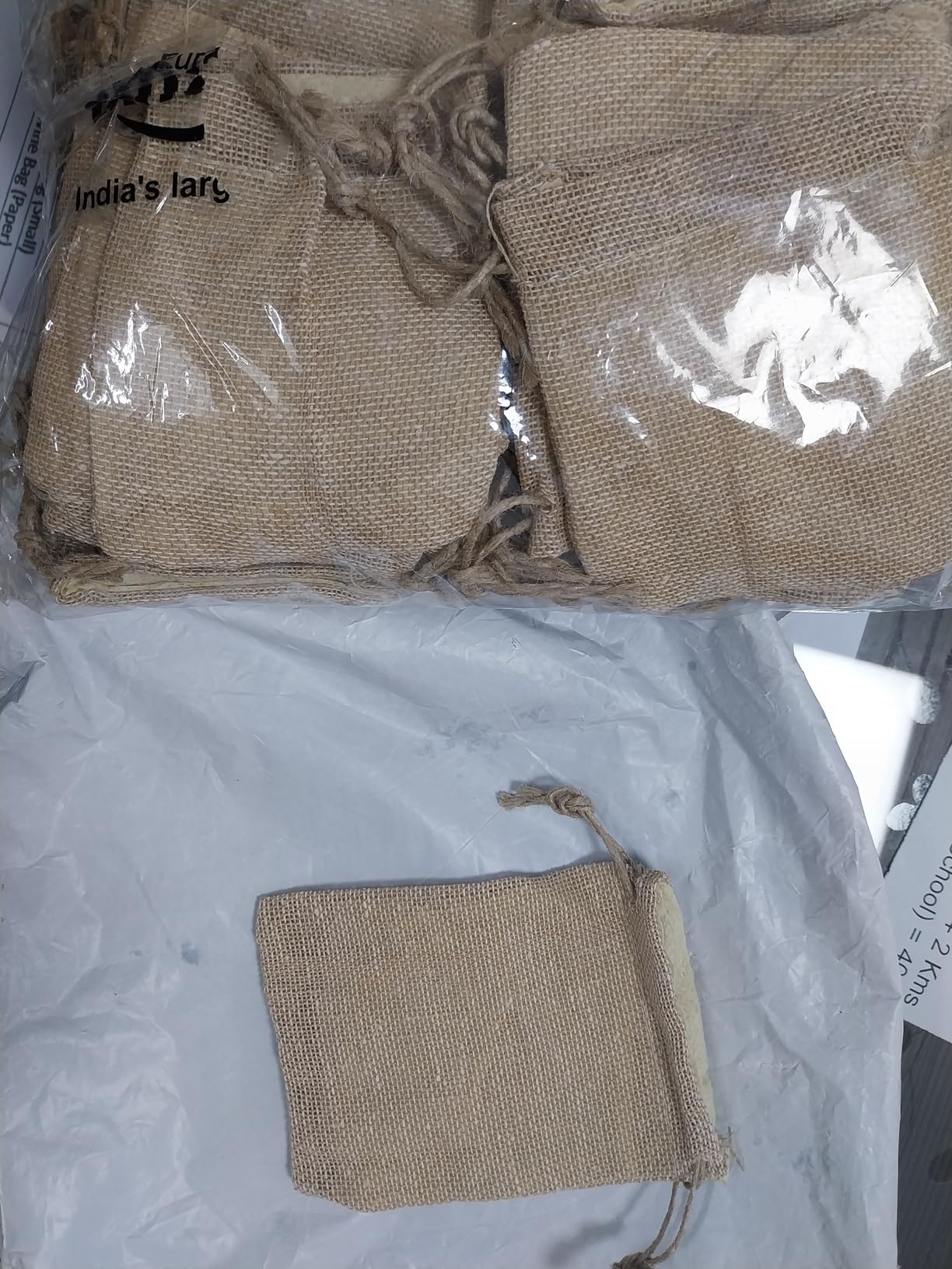 QUEENS CANVAS Size : 10Cm X 8Cm - (Pack Of 25, 50, 100) Jute Small ...