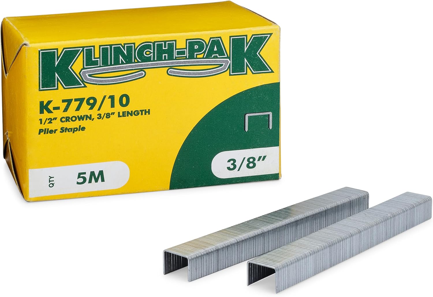 Amazon.com: Klinch-Pak K-779/10, 3/8” Leg x 1/2" Wide Plier Staples ...