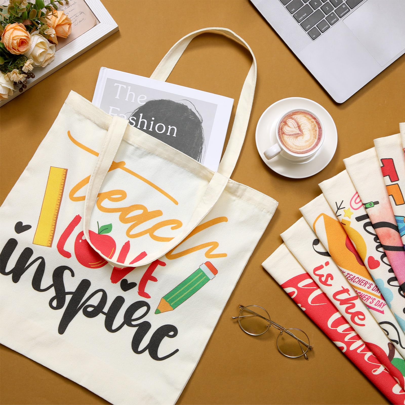 Snapklik.com : Eccliy 20 Pcs Teacher Appreciation Tote Bags Teacher ...