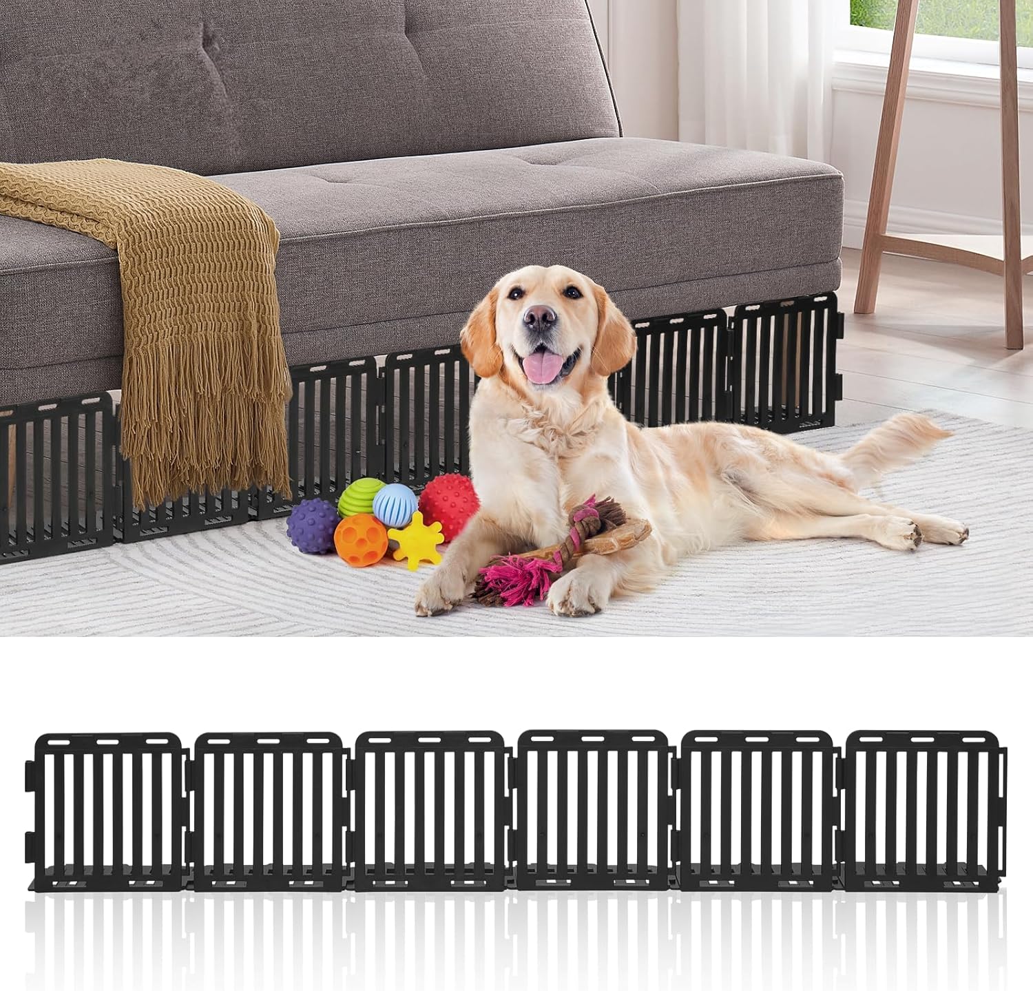 Amazon.com: petour 24 Pack Under Couch Blocker,Under Bed Blocker for ...