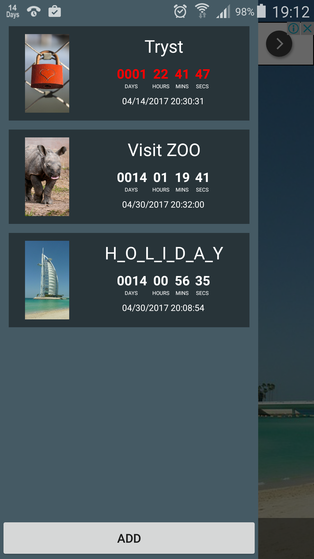 My Big Events - Countdown - Digital Event Count Down Clock with HD full ...