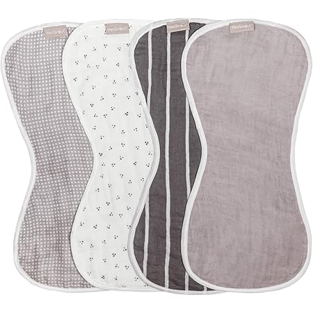 Amazon.com: Pondering Pine Organic Burp Cloths with Burp Cloth Bag ...