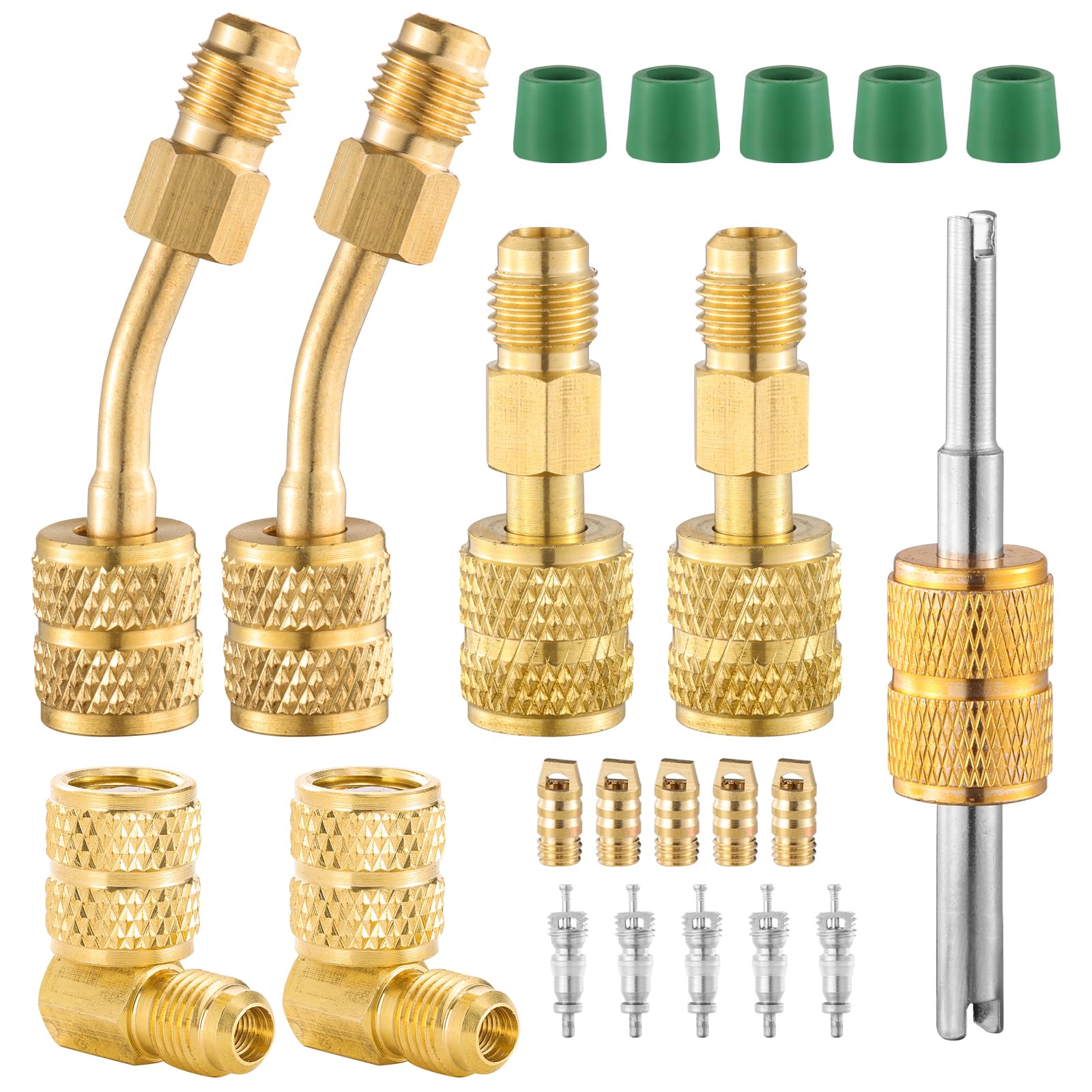 Amazon.com: Tigbear R410A Mini Split Adapters, R410A Charging Vacuum ...