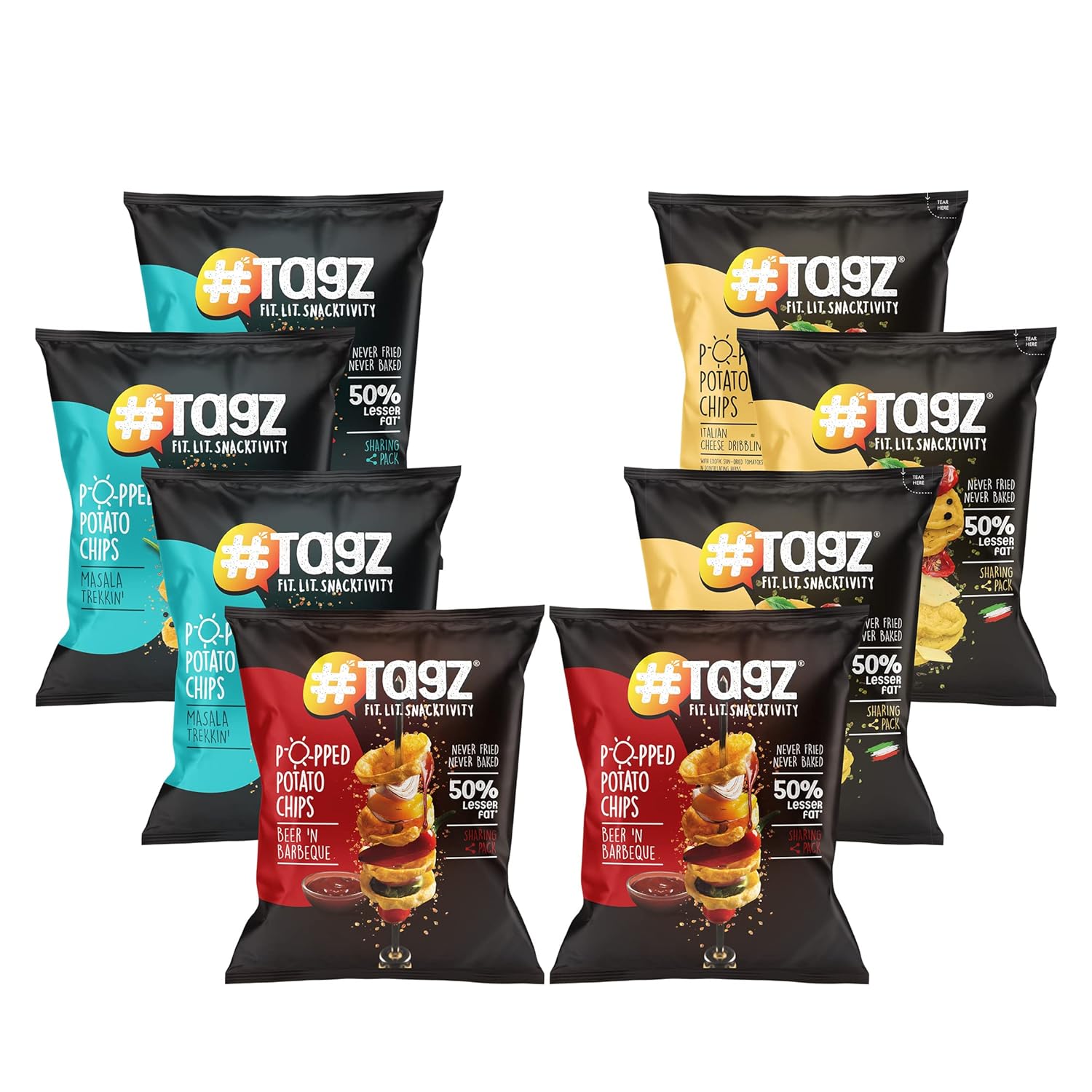 TAGZ Popped Potato Chips | Not Fried, Not Baked ,No Cholesterol ...