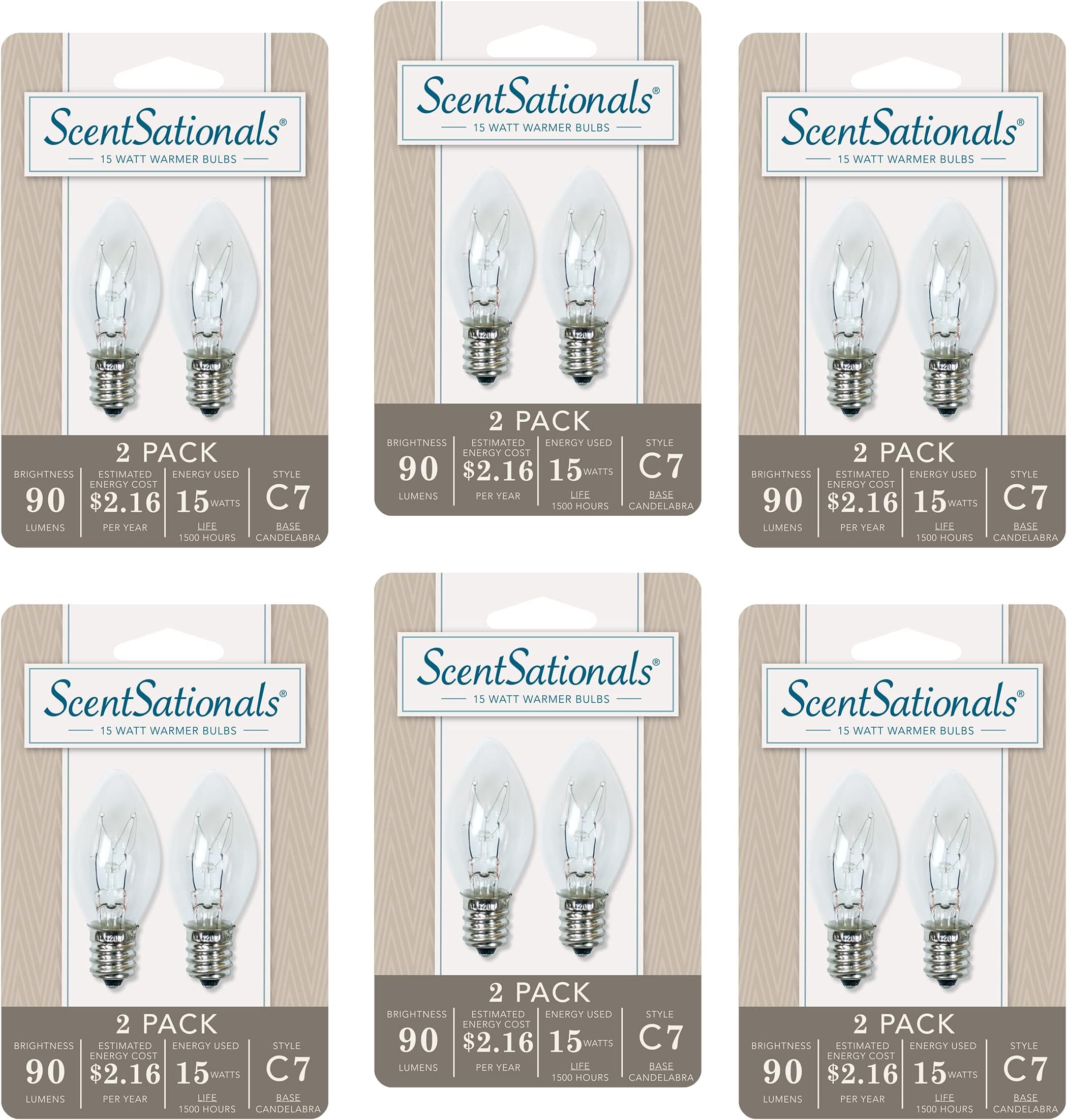 Amazon.com: XIANNIDE YEE 15 Watt Bulbs for Scentsy Plug-in Nightlight ...