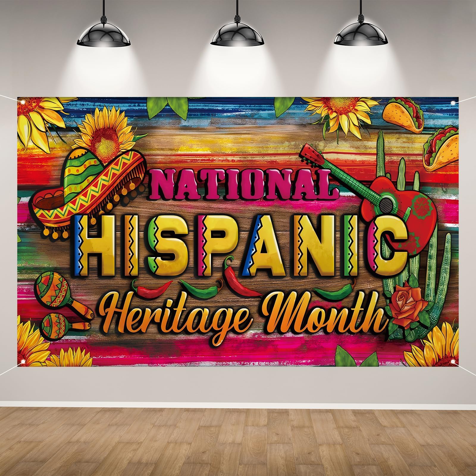 Amazon.com : Rvsticty Hispanic Heritage Month Banner Latin American ...