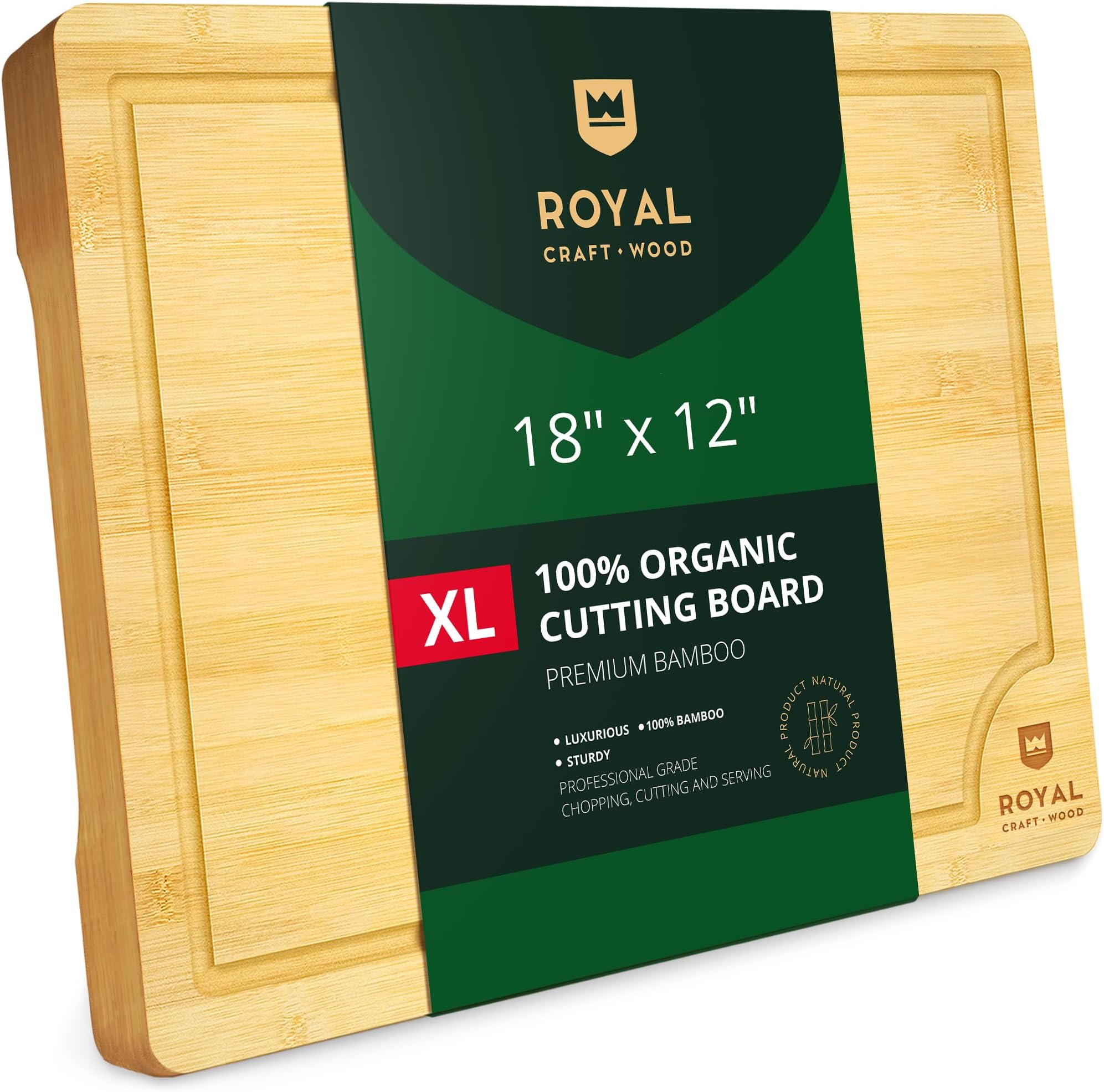 ROYAL CRAFT WOOD Extra Large Cutting Boards for Kitchen Meal Prep ...