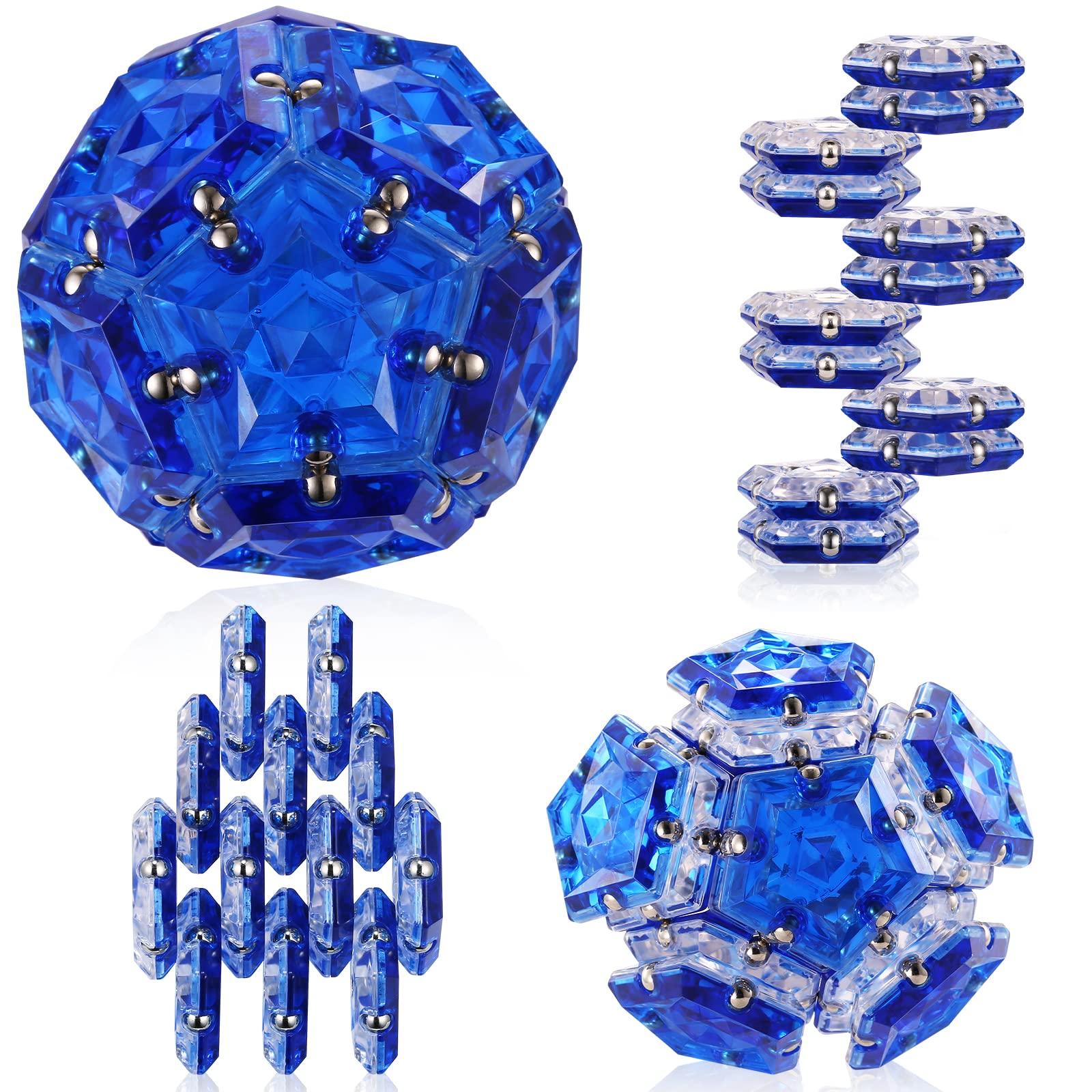 Amazon.com: RoomyRoc Magnetic Fidget Sphere Magnets Balls - Crystal ...