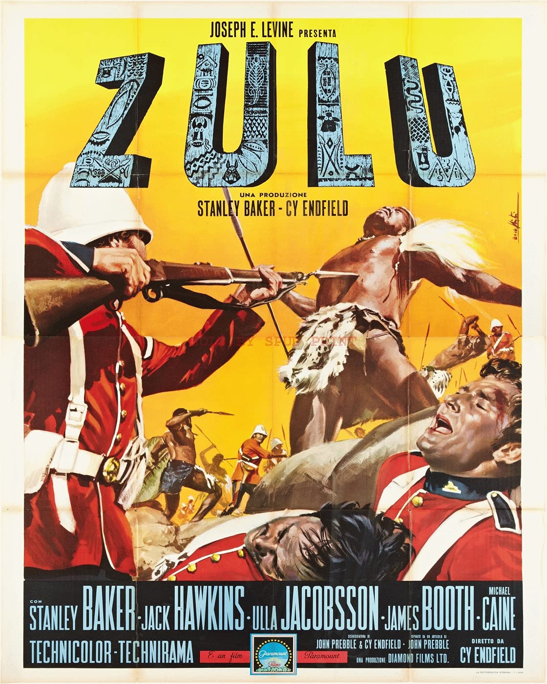 Zulu Movie Poster ZULU (1964), Original Movie Poster Artwork By Roger