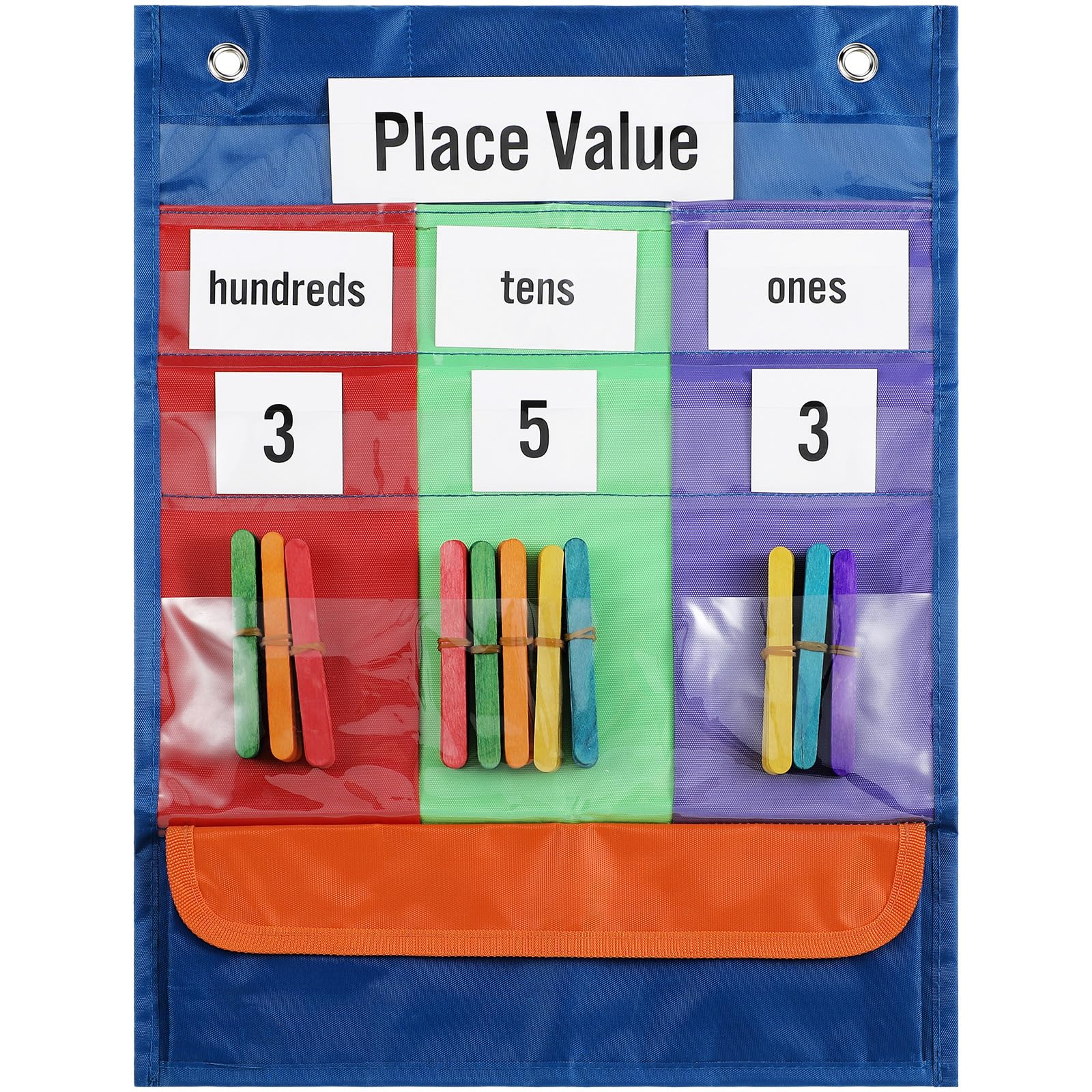 Place Value Pocket Chart Counting Caddie And Place Value Pocket Chart